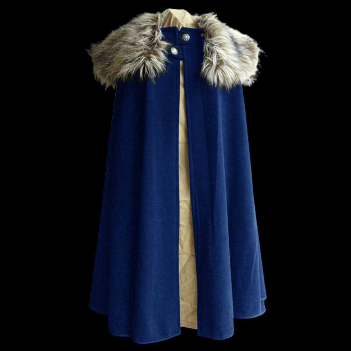 Viking Fur Collar Cloak - Odin's Treasures