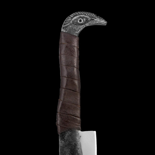 Hand-forged Viking Raven Knife - Odin's Treasures